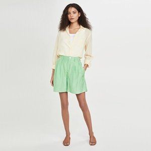 Vince | Shorts | Nwt Vince Peppermint Green Drapey Silk Habotai Shorts ...